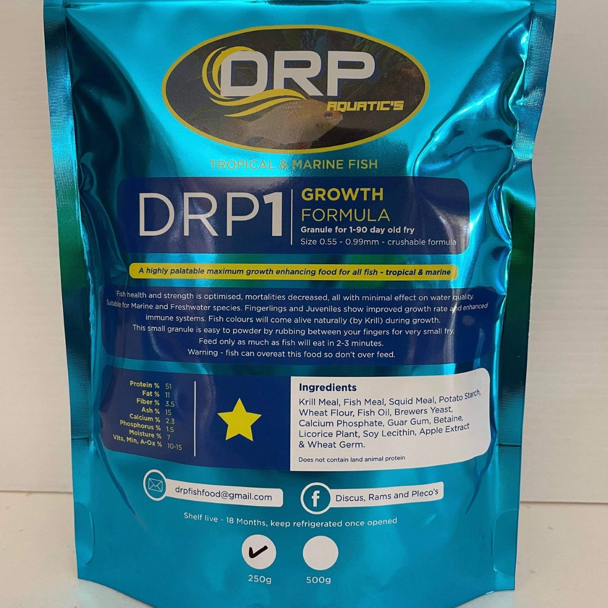 DRP1 Super food - The perfect pellet food for Dwarf Cichlids ...