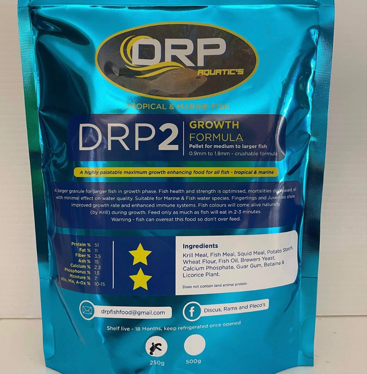 DRP Super food - The perfect pellet food for Dwarf Cichlids ...
